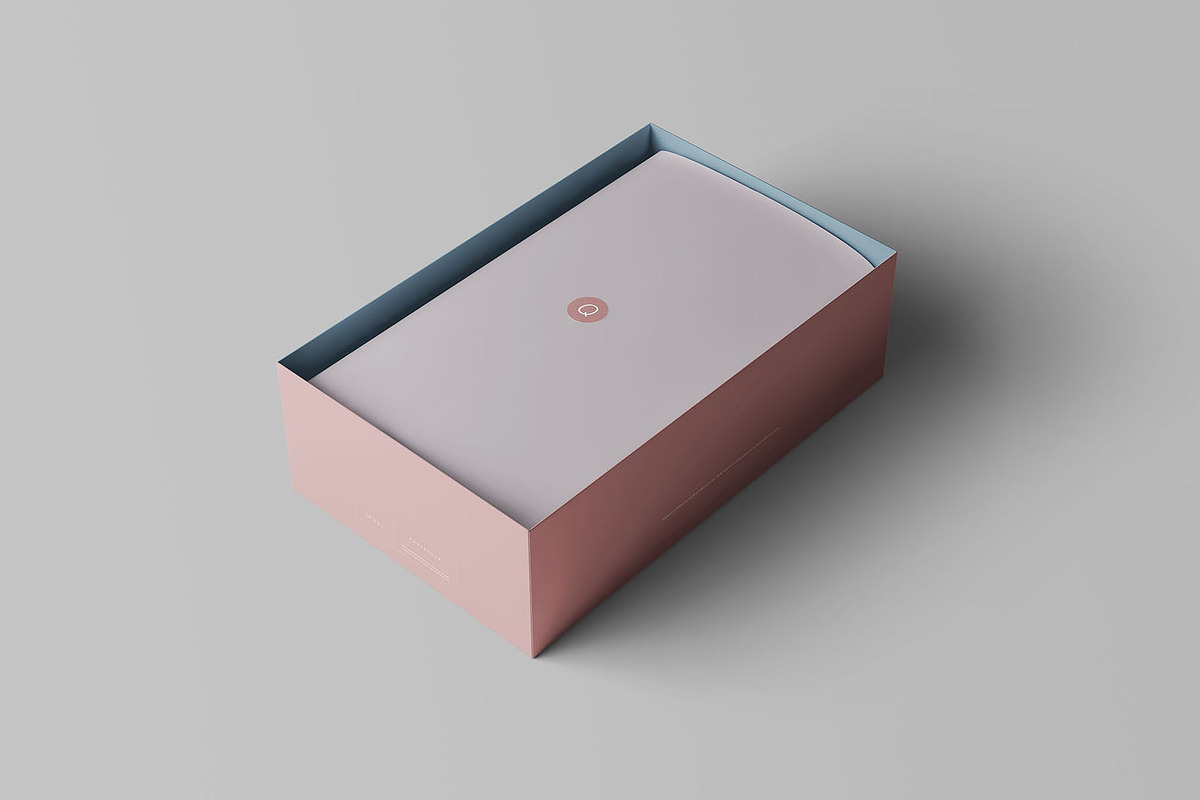 Shoe Box Packaging Mockup, a Packaging Mockup by Graphic Pear