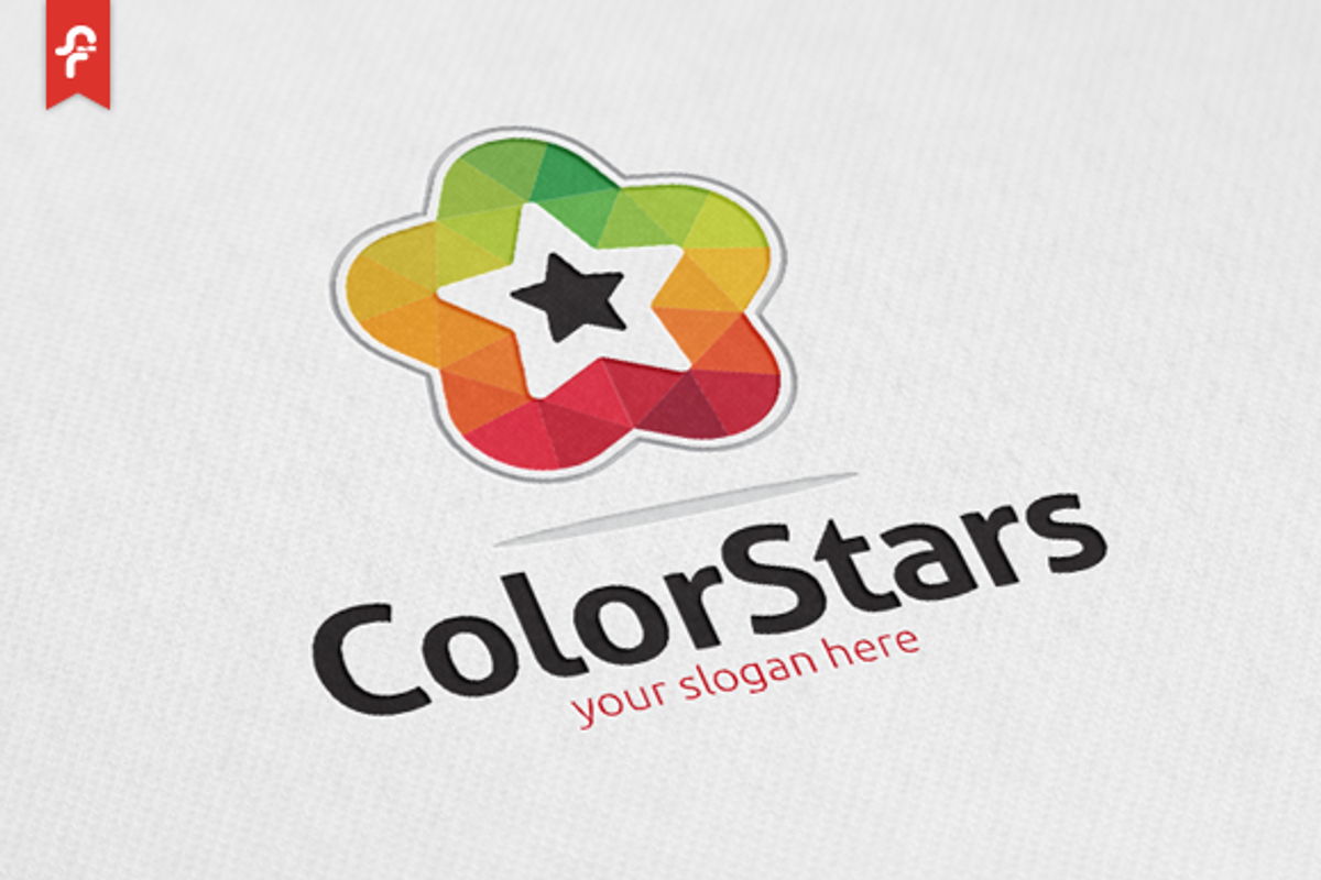 Color Stars Logo, a Branding & Logo Template by ft.studio