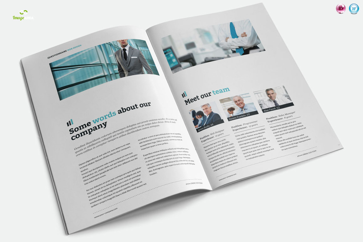 Questionnaire Web Design, a Brochure Template by Imagination Area