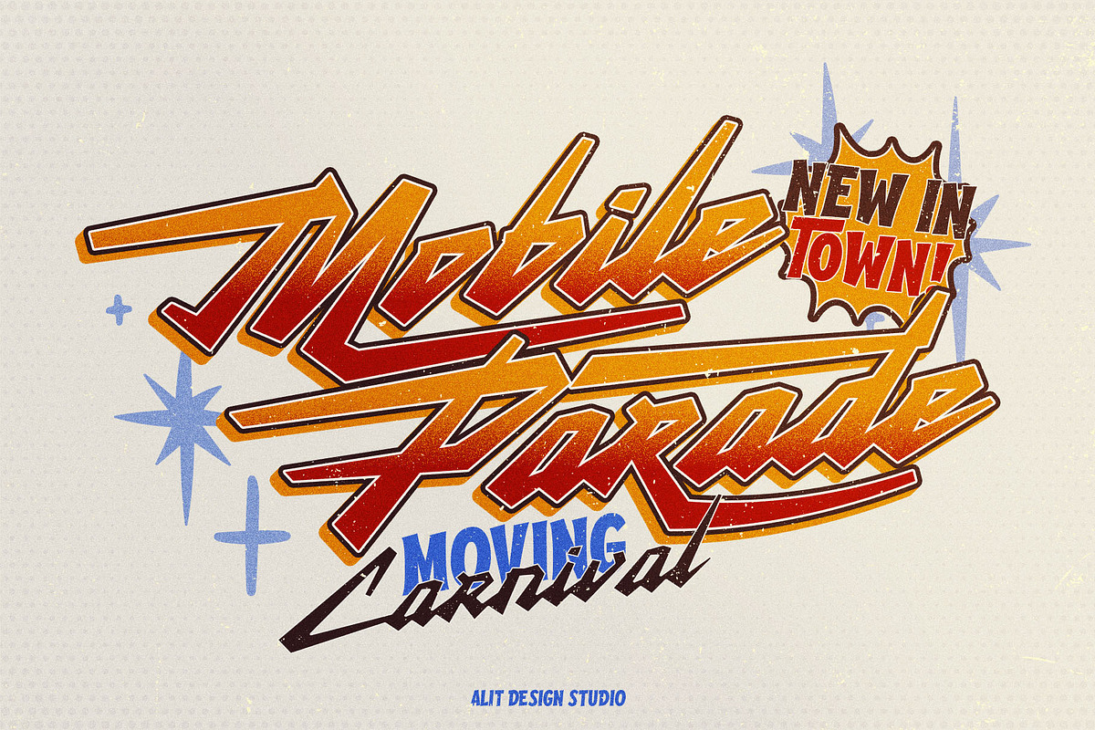 Handrich Typeface, a Script Font by alit design