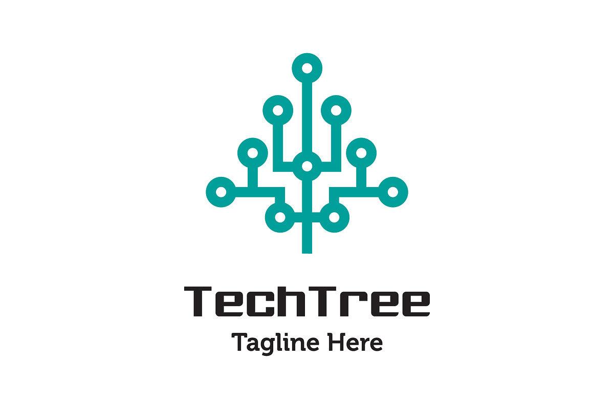 Tech Tree Logo, a Branding & Logo Template by ZHR Creative