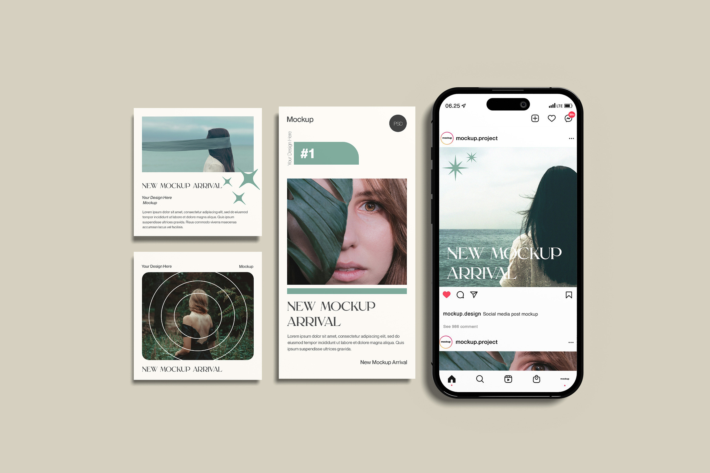 Social Media Mockup, an Advertising Mockup by MA-KING_ART