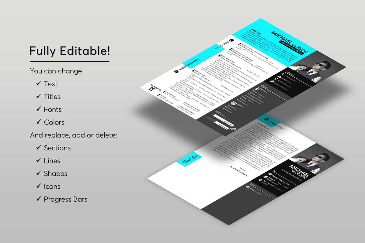 ATS Resume CV Word & Google Docs 19, a Resume Template by MrCam ...