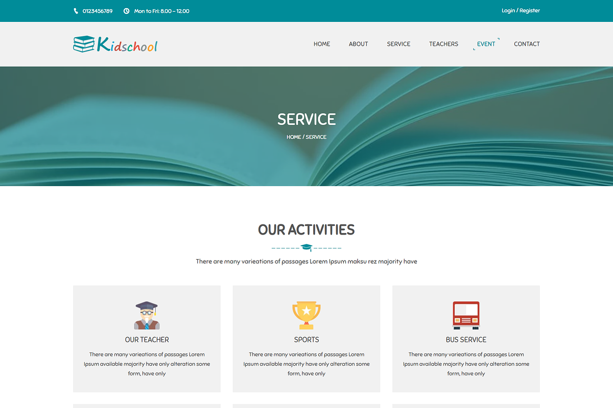 School HTML Template - Kidschool, a Bootstrap Template by HasThemes ...