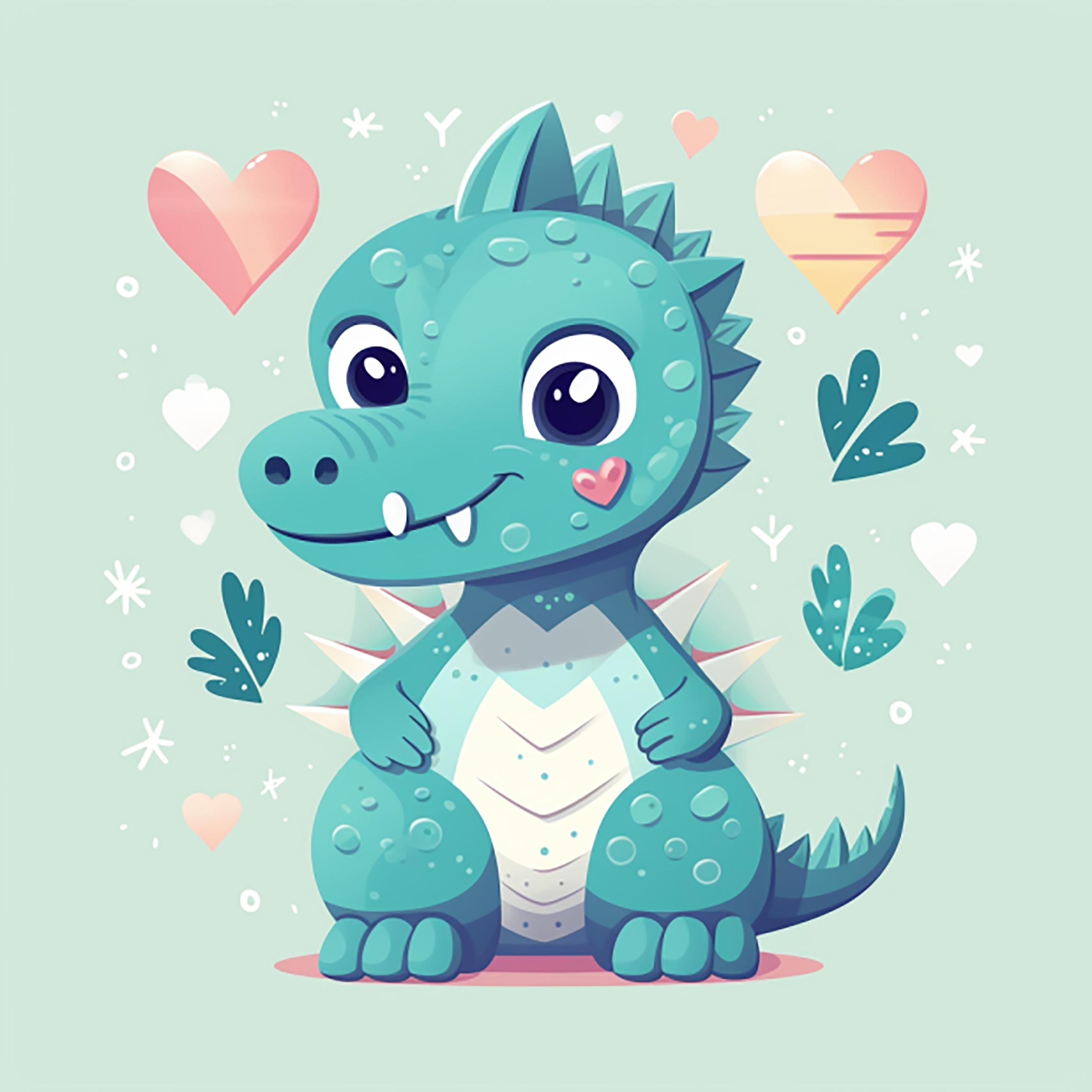 Collection of cute dinosaur characte, a Wallpaper Graphic by photos and ...