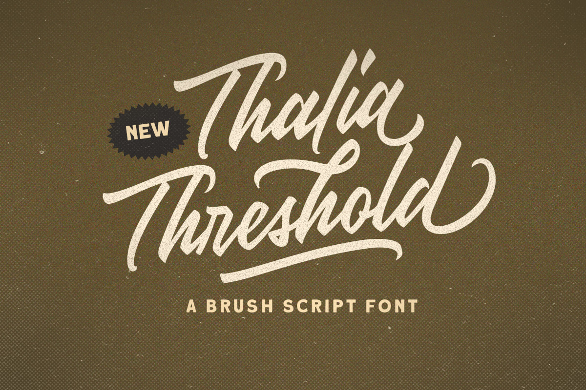 Thalia Threshold - Brush Script, a Script Font by Letterhend Studio