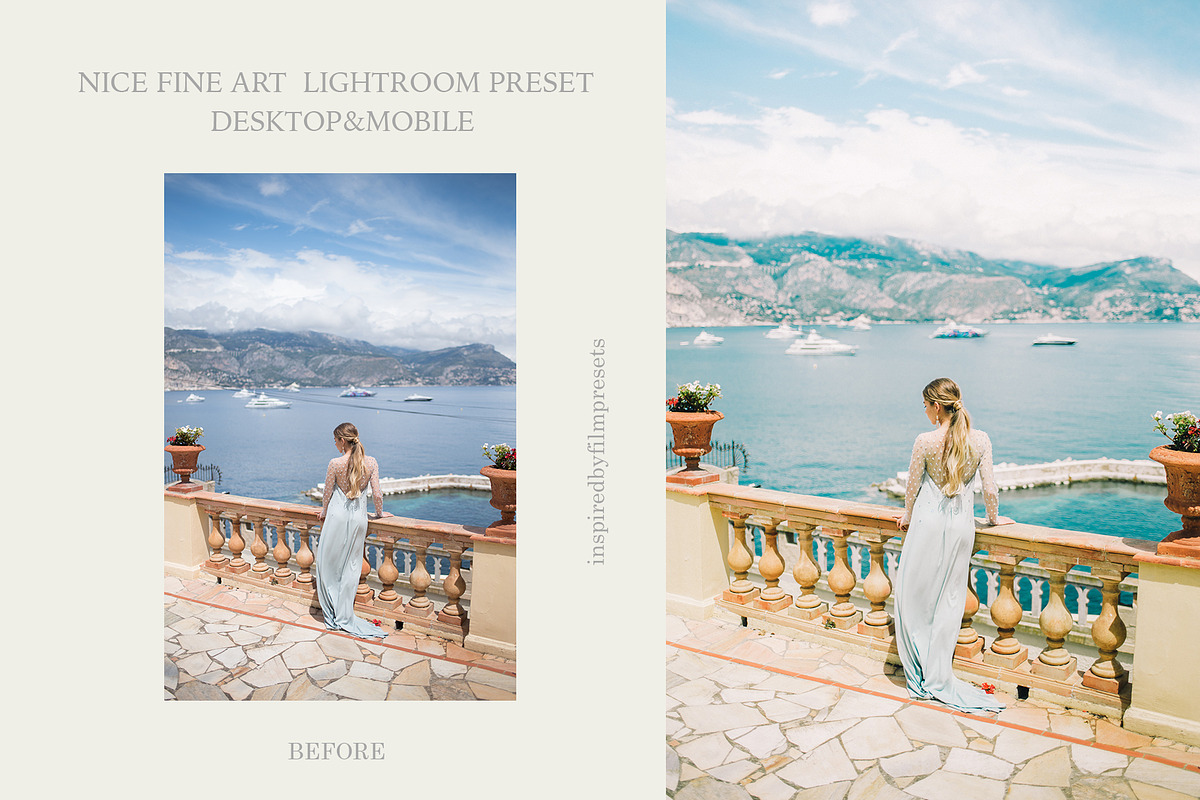 Nice Fine Art Lightroom Preset, an Action Add-On by InspiredbyfilmPresets