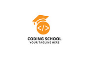 Coding School Logo Template, a Branding & Logo Template by Logo20
