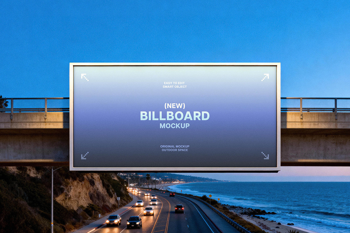 Bridge Horizontal Billboard Mockup, an Advertising Mockup by Design Squad