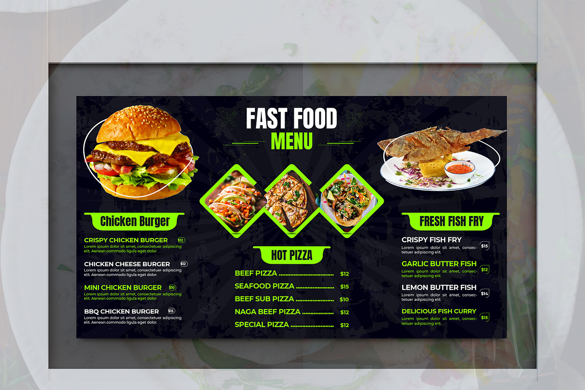 Best Digital Menu For Restaurants, a Stationery Template by MRI STUDIO