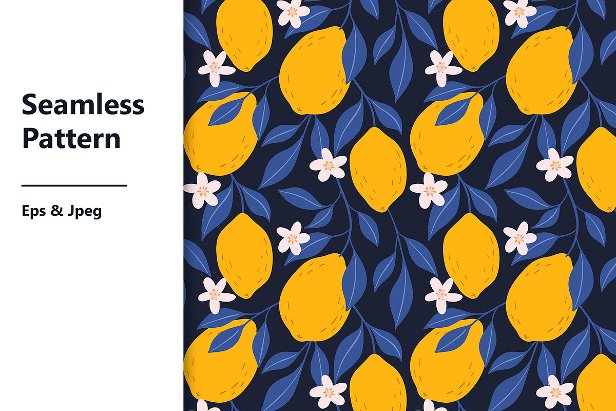 Lemon Seamless Pattern