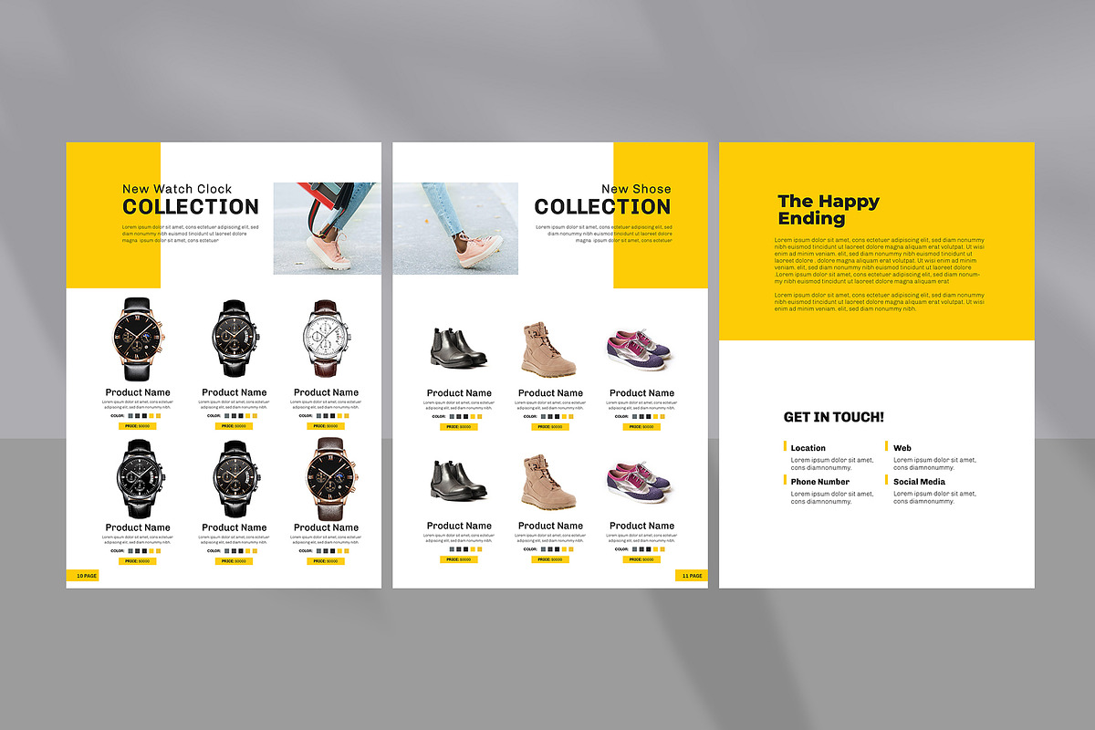 Product Catalog Template Design