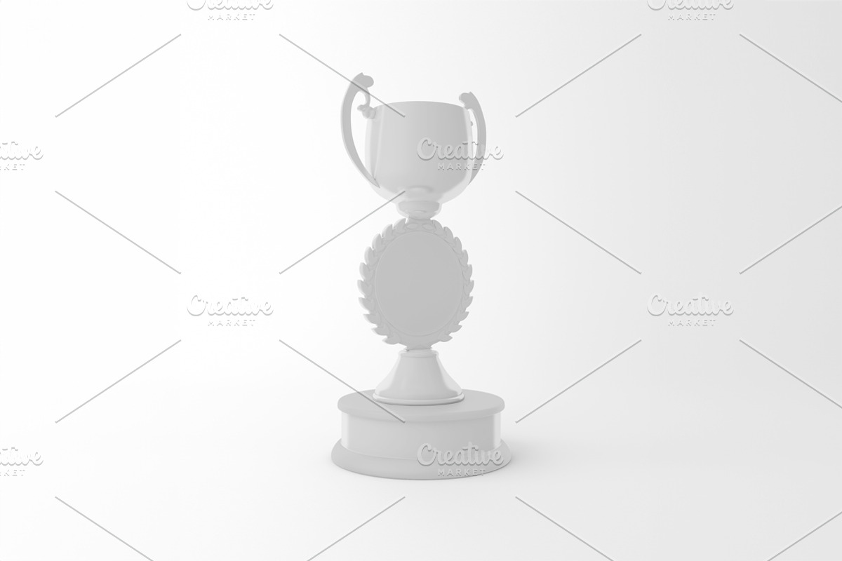 Trophy Award Mockup, an Advertising Mockup by Qaleb Studio