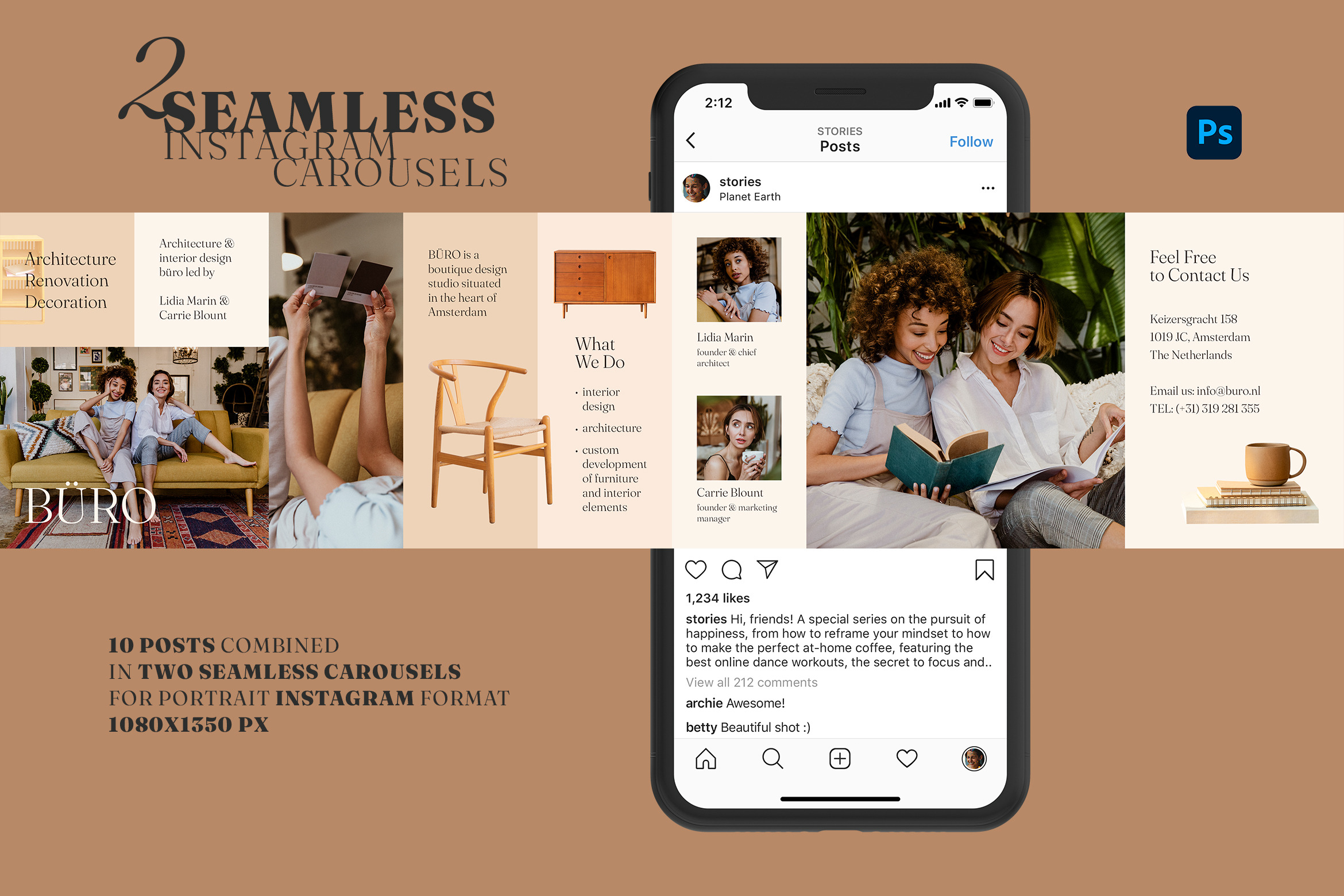 Instagram Marketing Carousels, a Social Media Template by Andrew Skoch ...