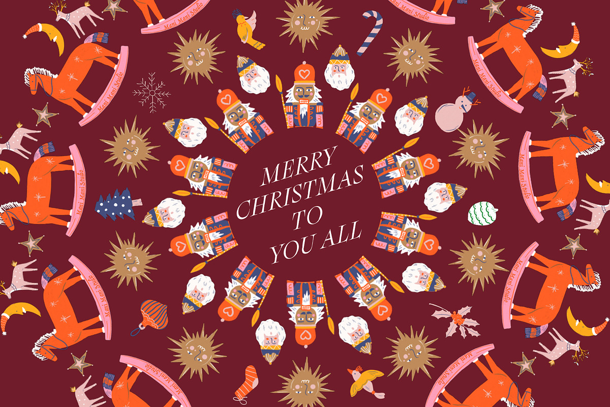 Merry Christmas illustration bundles
