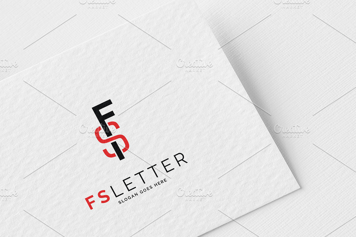 Initial Letter FS Logo Template, a Branding & Logo Template by ...