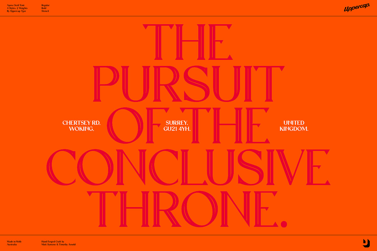 Apexe - Serif Font Family, a Serif Font by UppercapType