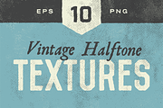 Halftone Textures - 10 Pack, a Texture Graphic by GhostlyPixels