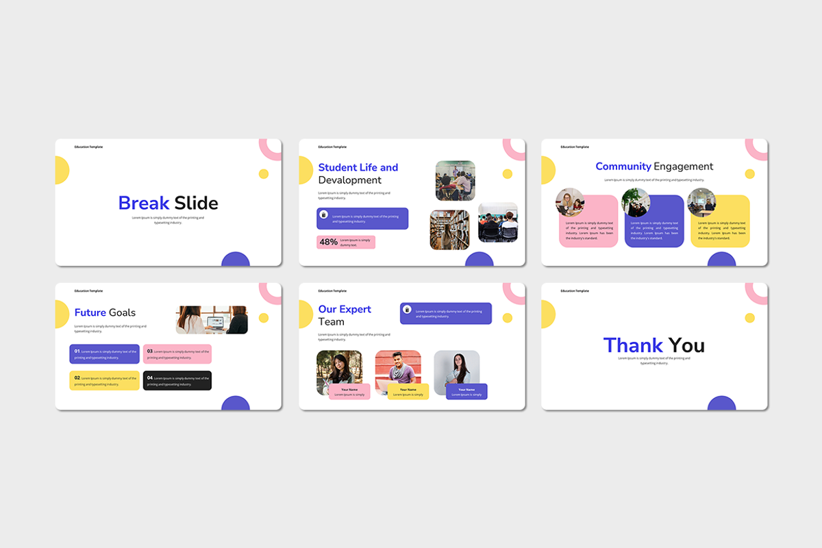 Academic Education - Google Slides, a Presentation Template by QR ...