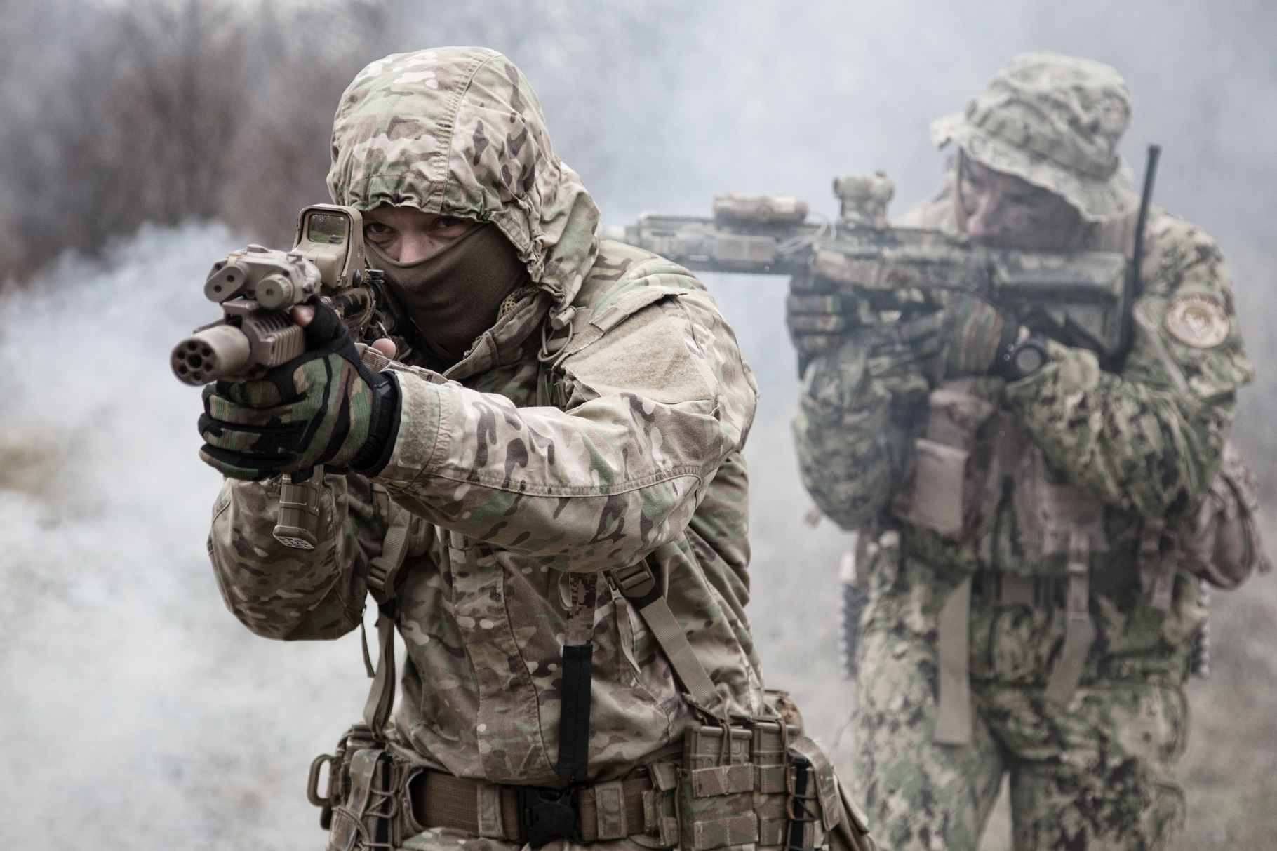 military soldiers attacking enemies, a Person Photo by Getmilitaryphotos