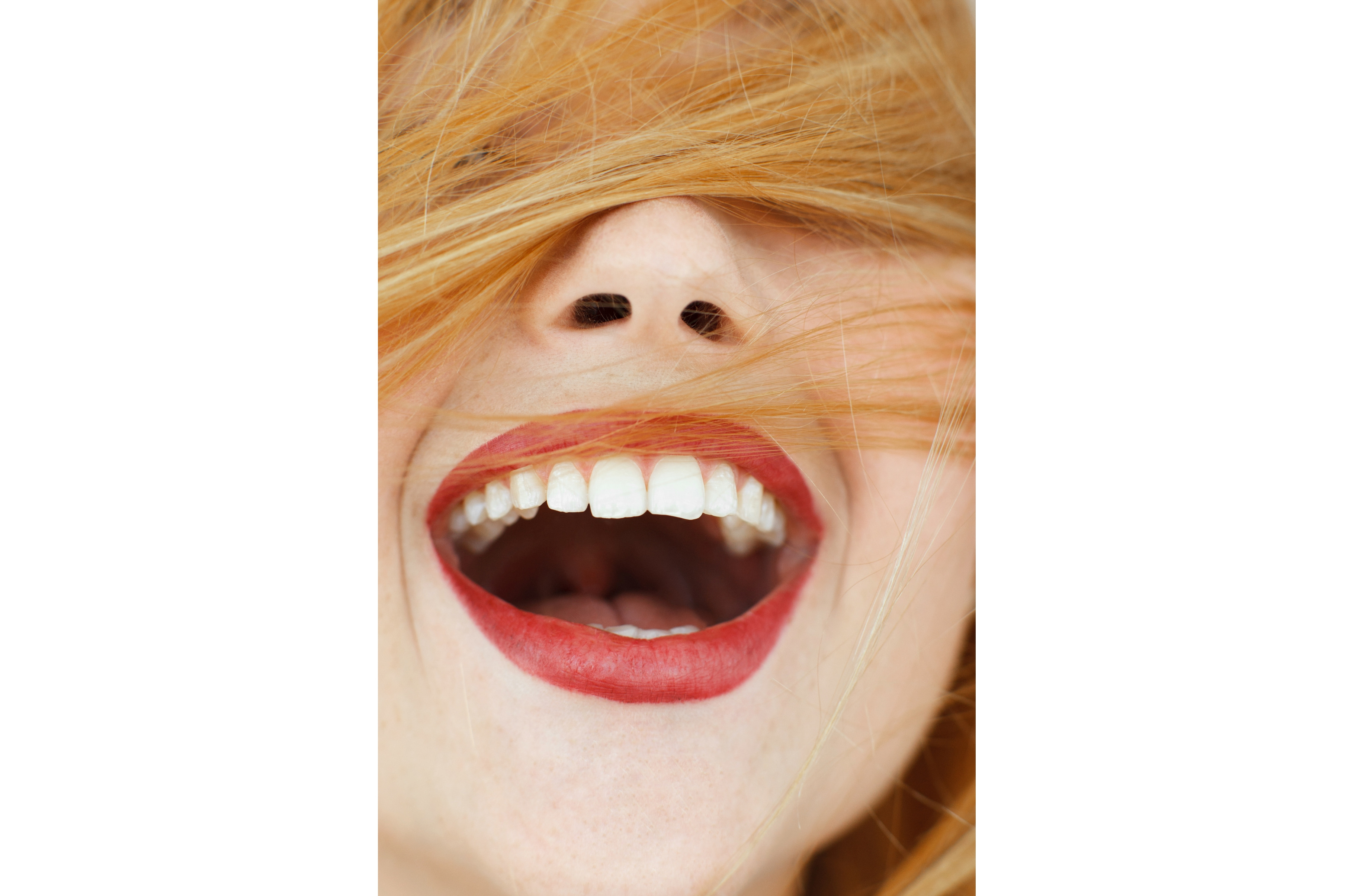 Happy laughing woman with red hair, a Person Photo by Photo Drive Studio