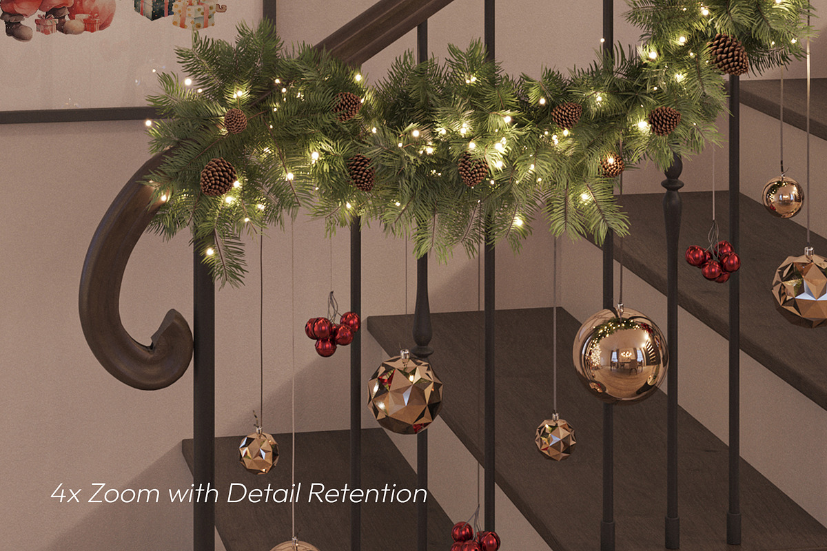 RIZDVO: Christmas Festive Frame Mockup