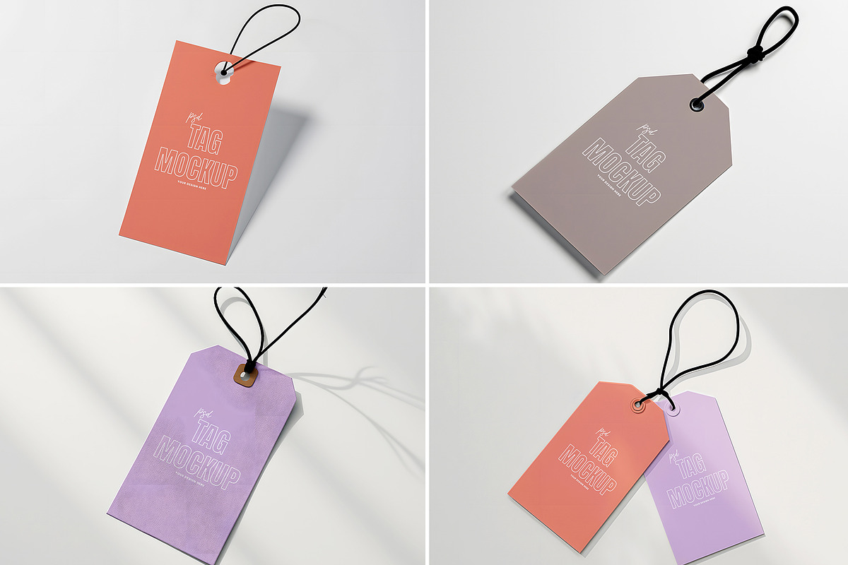 Tag Mockup, a Product Mockup by Pixelpick | Creative Market