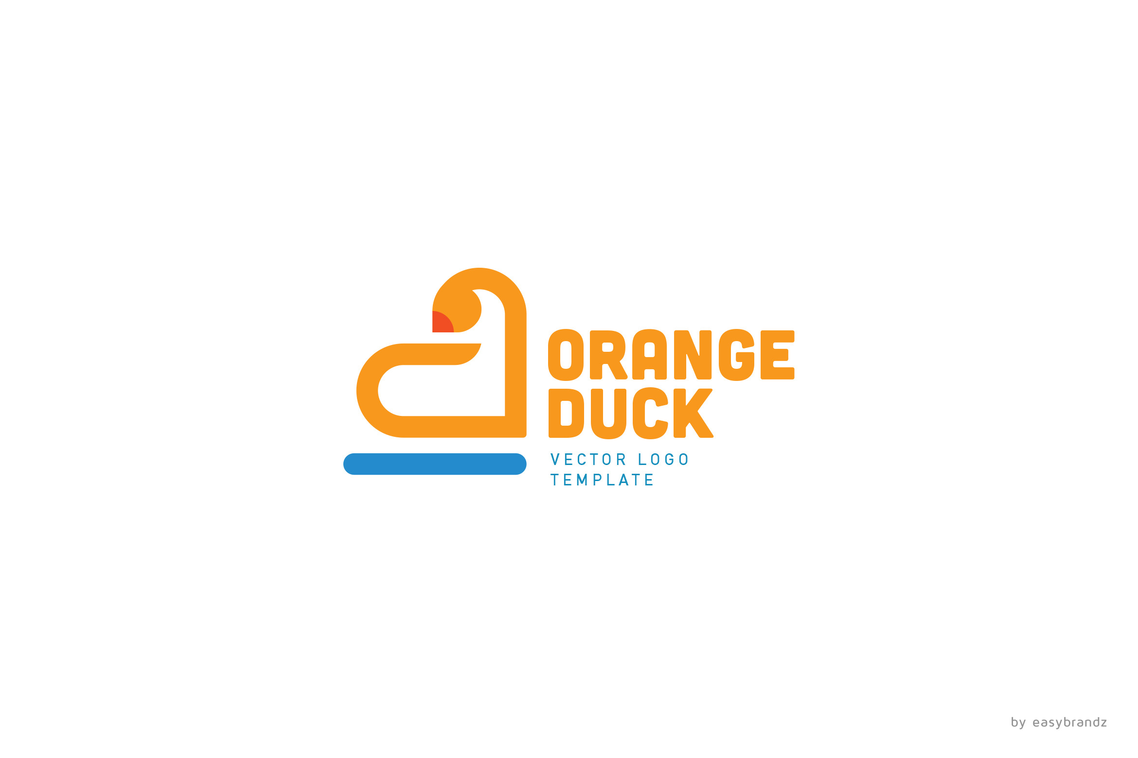 Orange Duck Logo Template, a Branding & Logo Template by Easybrandz
