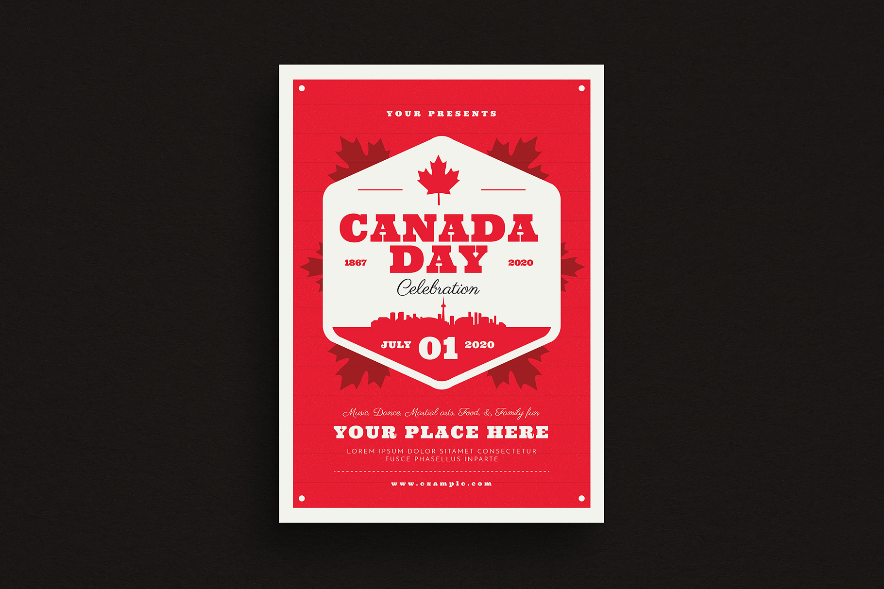 Canada Day Event Flyer, a Flyer Template by Guuver