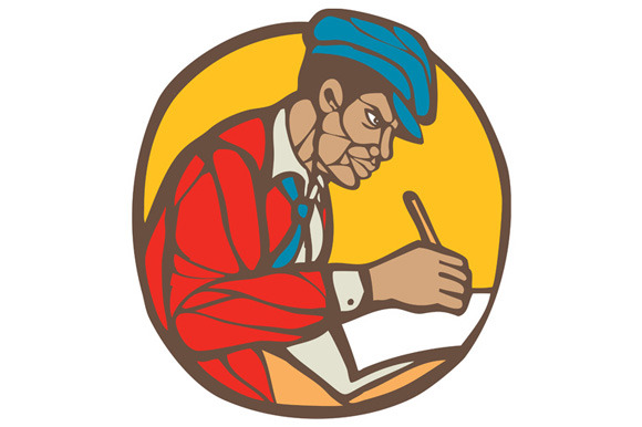 African-American Writer Journalist W | Illustrations ~ Creative Market