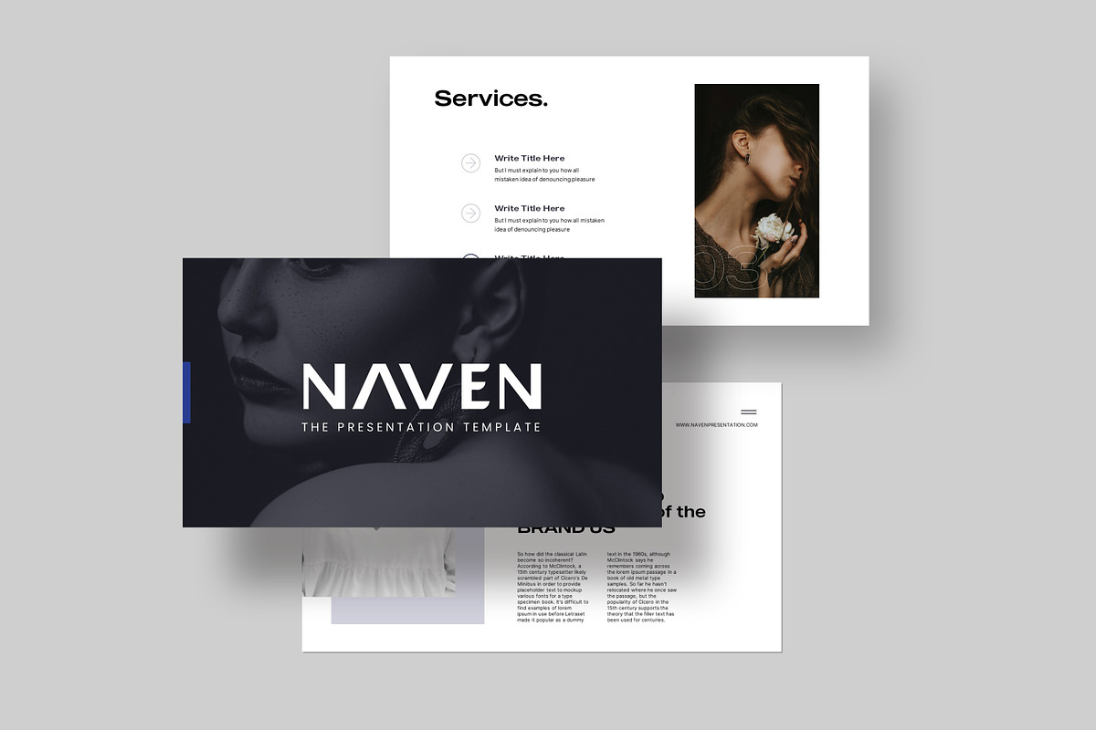 Naven PowerPoint Template, a Presentation Template by GoldenPixelStudio