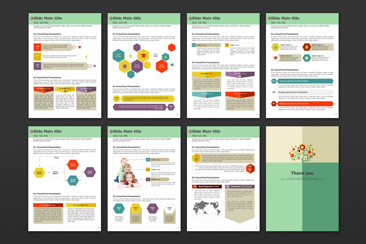 Tree PowerPoint Template Vertical, a Presentation Template by GoodPello