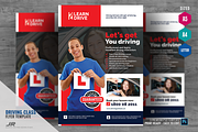 Driving Class and Lesson Flyer, a Flyer Template by PSDPixel | Creative ...
