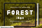 Procreate forest iBox brush set, a Brush Add-On by ProcreateiBox