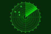 Green Radar Screen, an Object Graphic by in8finity