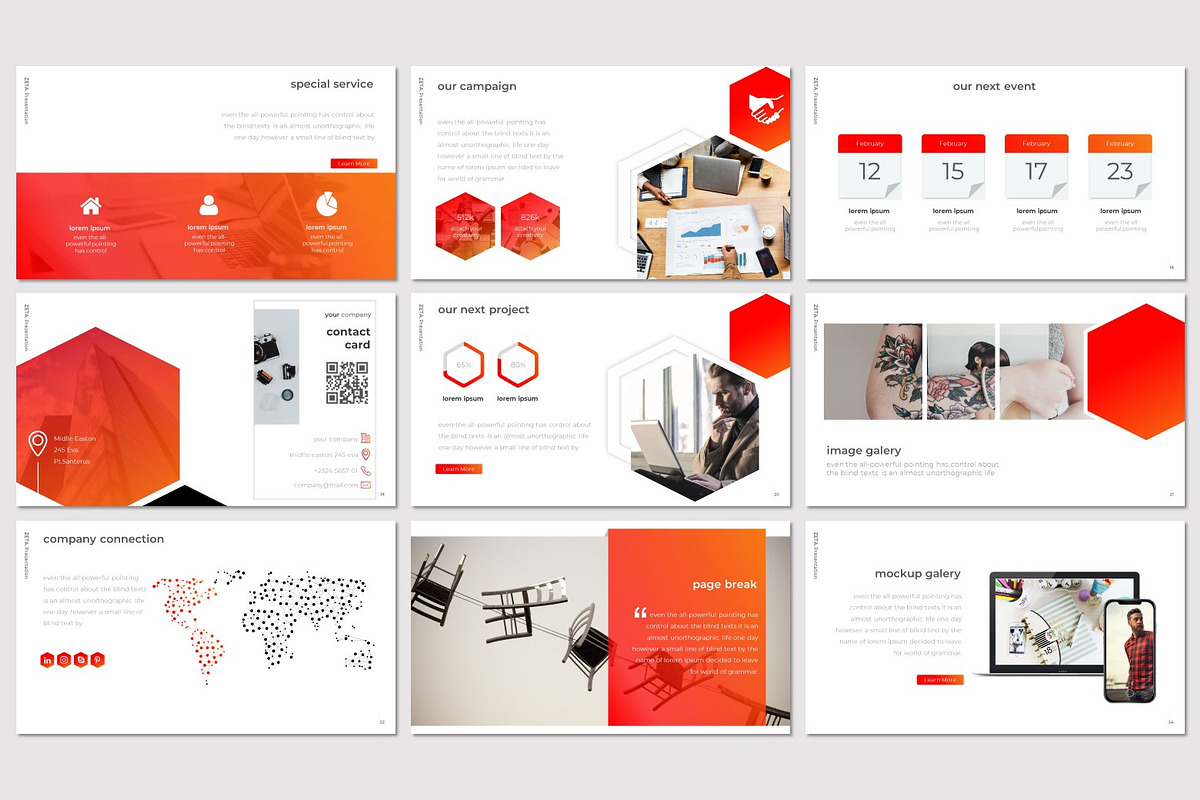Zeta - Powerpoint Template, a Presentation Template by inspirasign