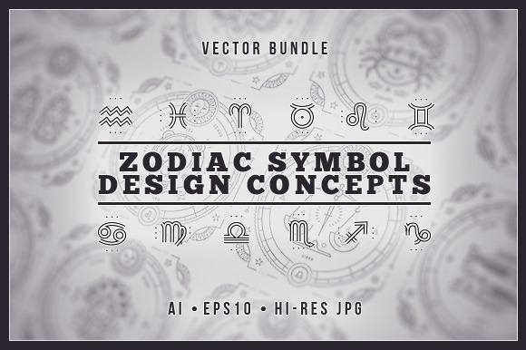 Zodiac concepts bundle, an Animal Illustration by painterr