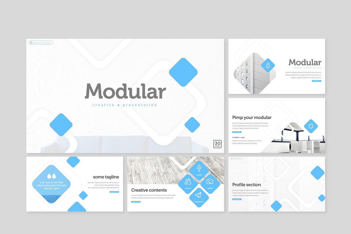 Modular - Powerpoint Template, a Presentation Template by inspirasign