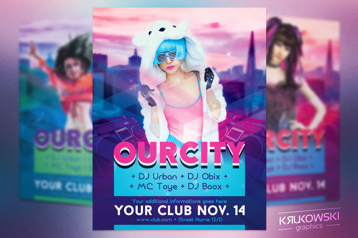 Our City Flyer Template, a Flyer Template by Krukowski Graphics ...