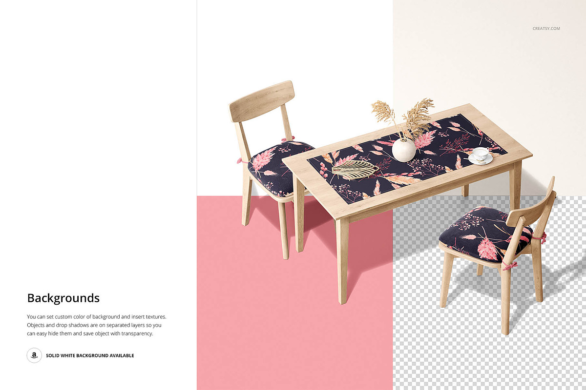 60x120cm Table Runner Mockup Set, a Product Mockup by creatsy5