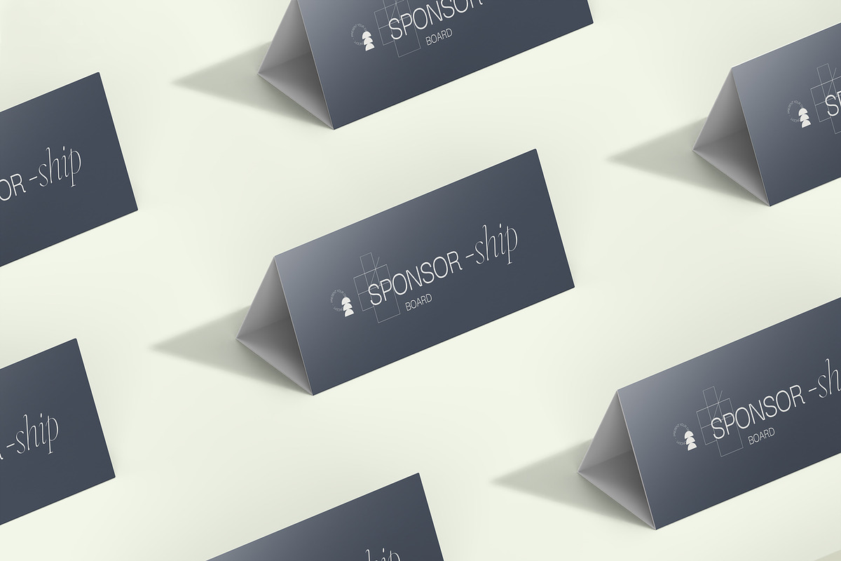 Triangle Display Sponsorboard Mockup, an Advertising Mockup by fakhroo