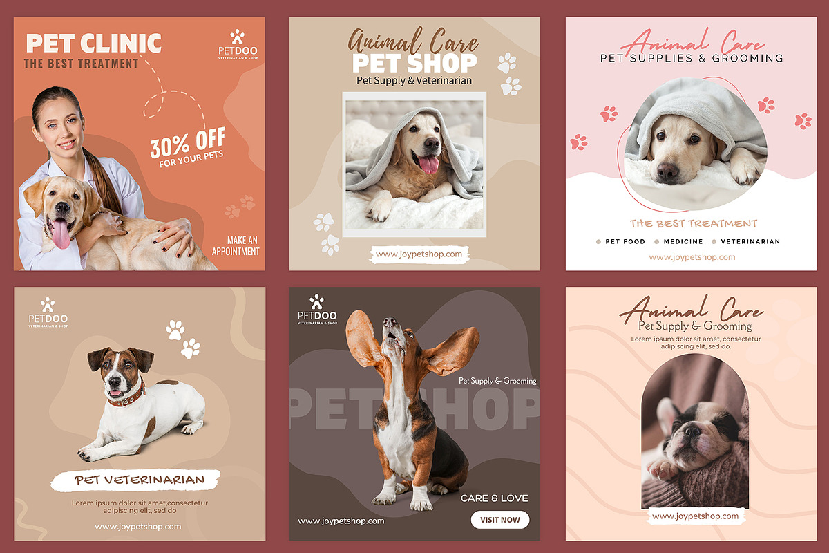 Canva instagram Pets Template, a Social Media Template by illycreative