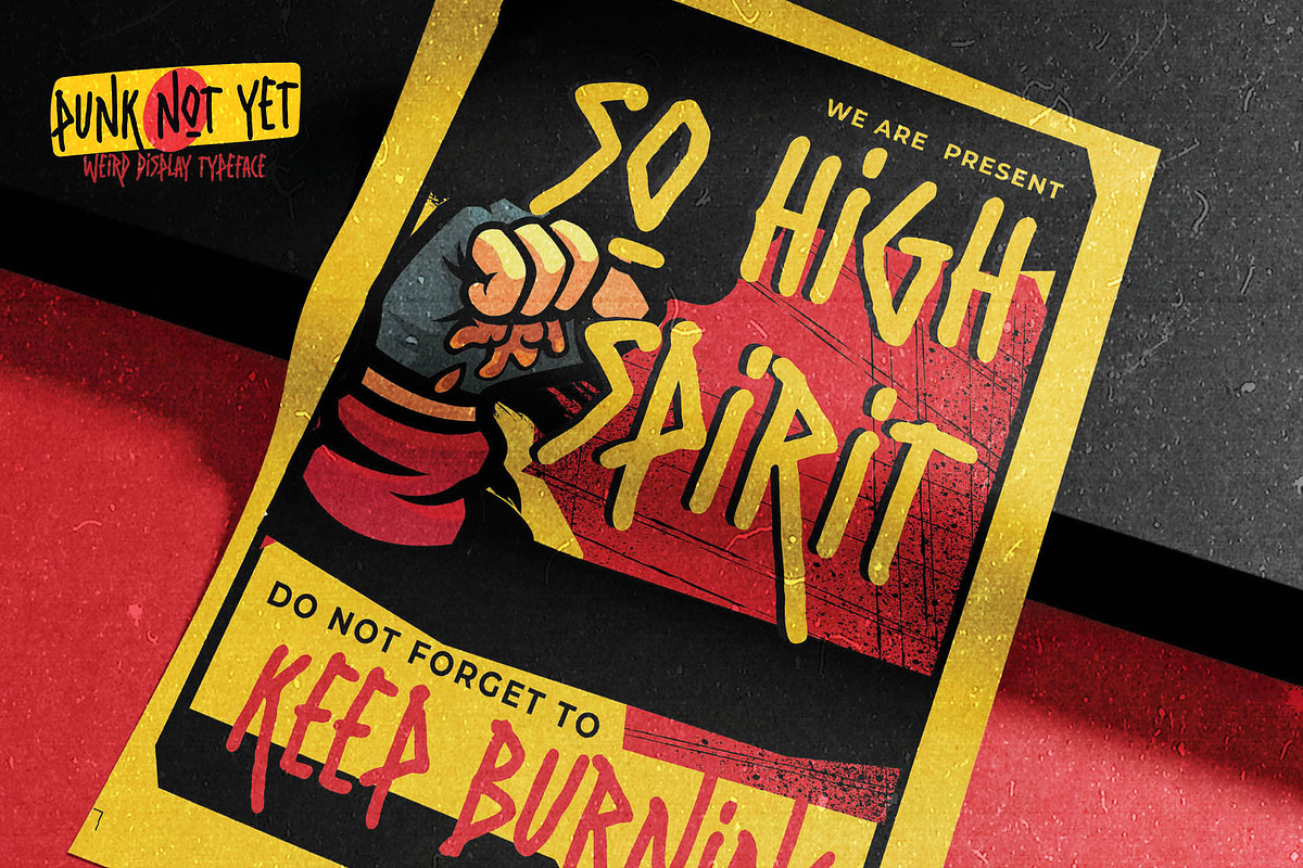 Punk Not Yet – Weird Typeface