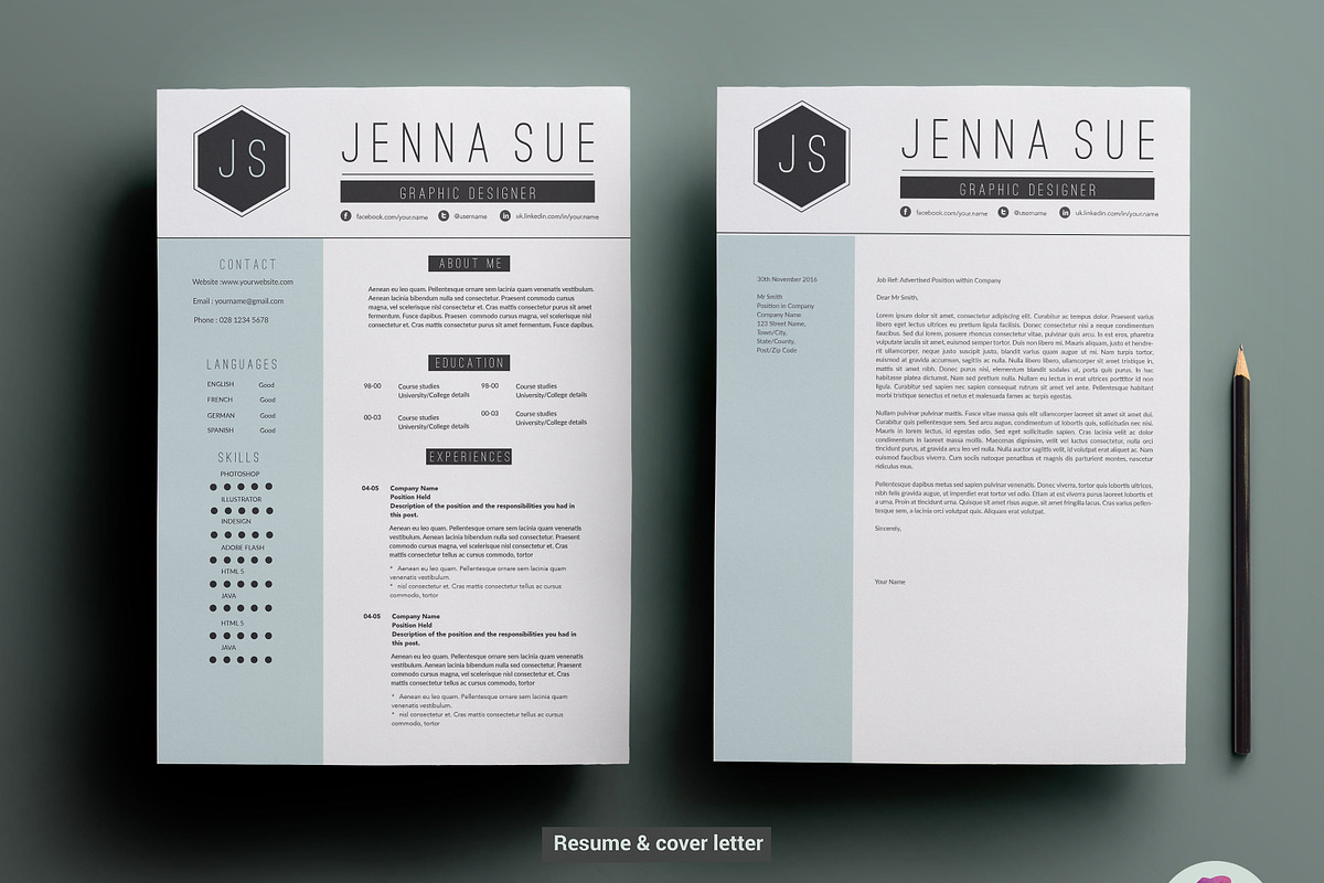 2-page resume template, a Resume Template by Chic templates