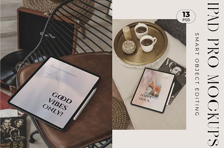 ipad mockup in table wood | iPad Mockups ~ Creative Market