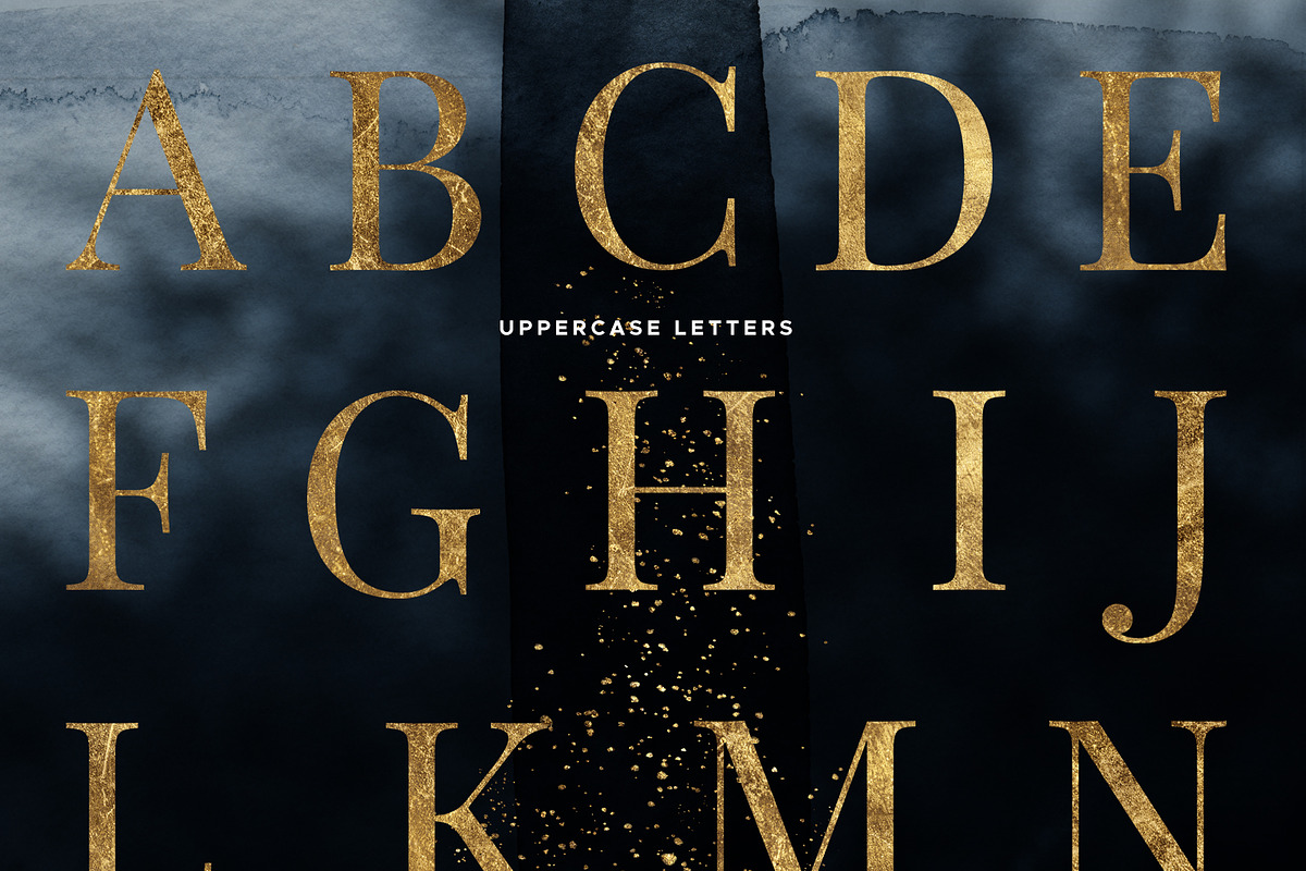 OLA Floral Alphabet Letters & Digits, a Decorative Illustration by Olga ...