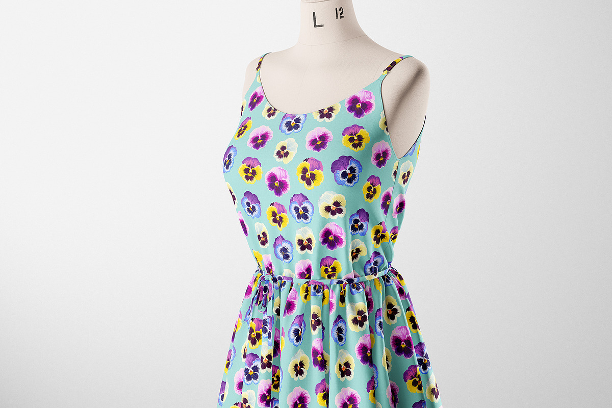 Pansy Patterns, a Pattern Graphic by GreyLilac