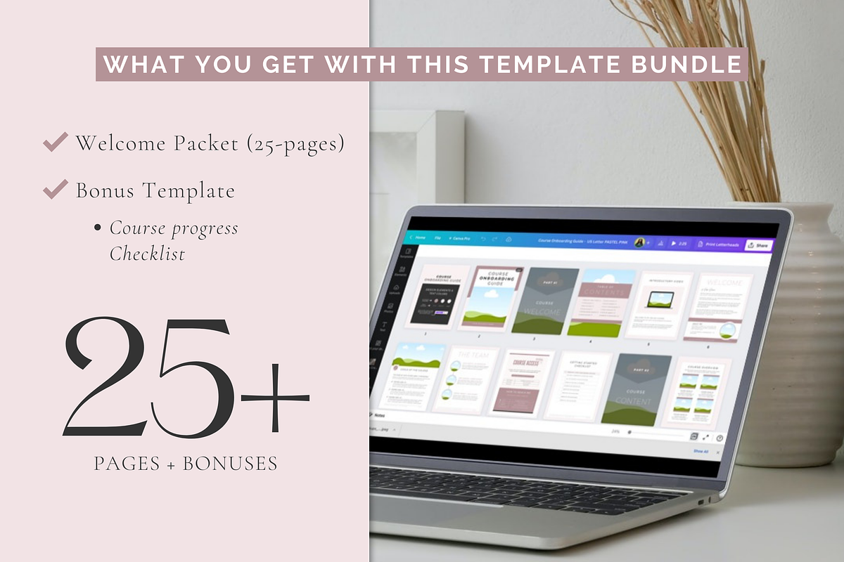 Online Course Welcome Packet | Canva, a Brochure Template by Designs by ...