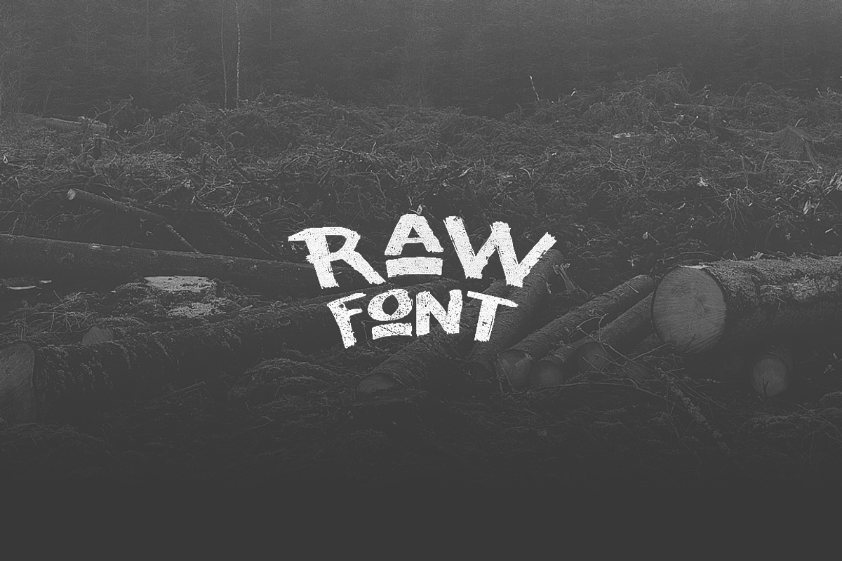 Raw Font, a Font by Noe Araujo