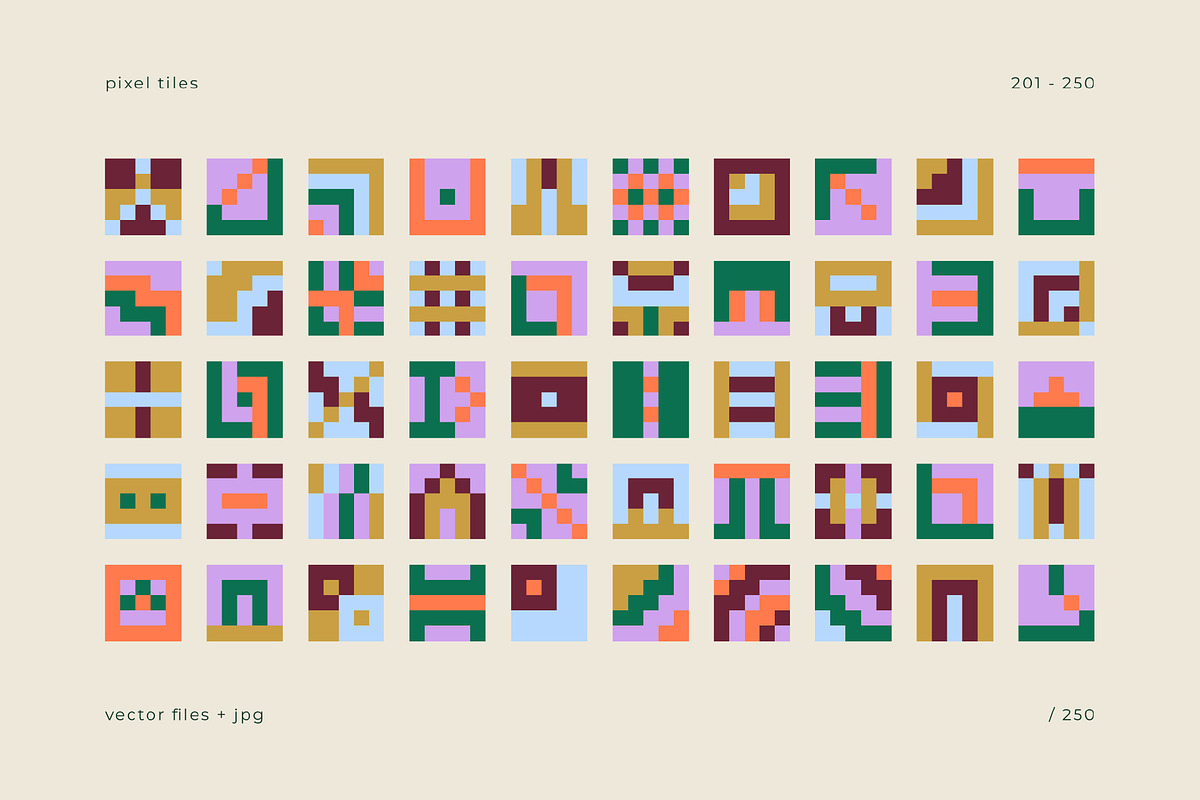 Pixel Tiles & Posters